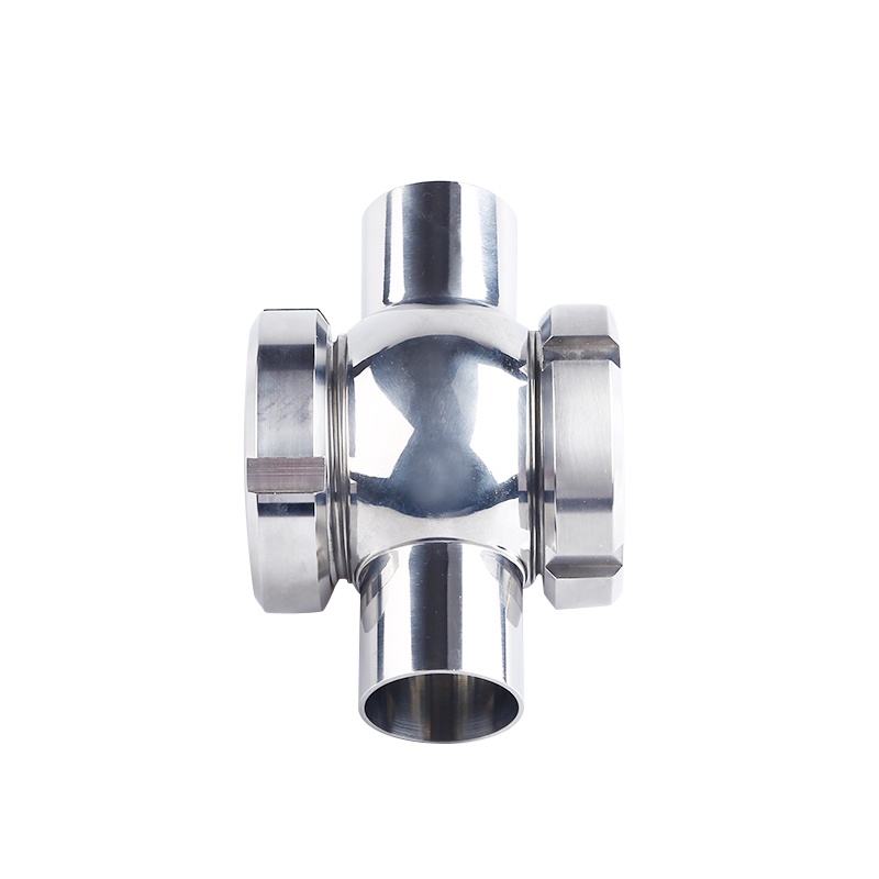 Sanitary 4-way ball sight glass