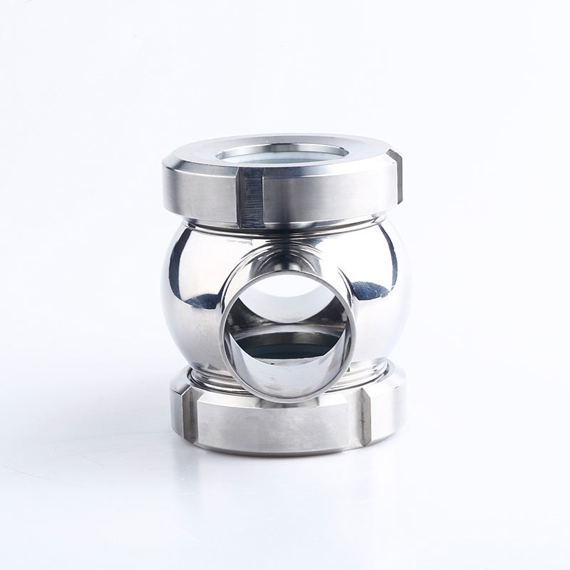 Sanitary 4-way ball sight glass
