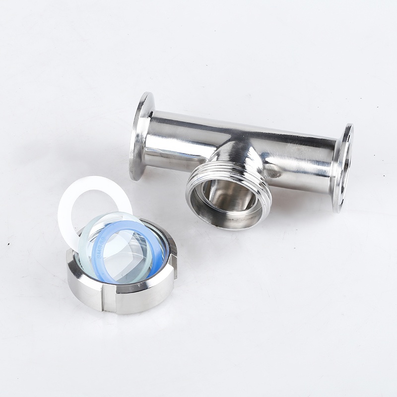 Sanitary 3-way sight glass