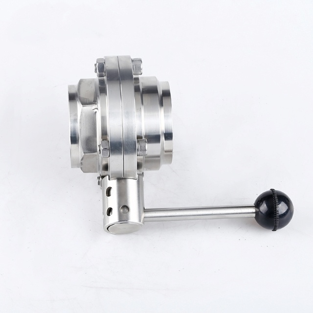 Sanitary Female Thread Butterfly Valve