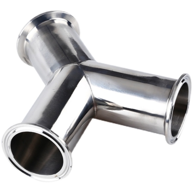 Sanitary Tri Clamp Y type Tee