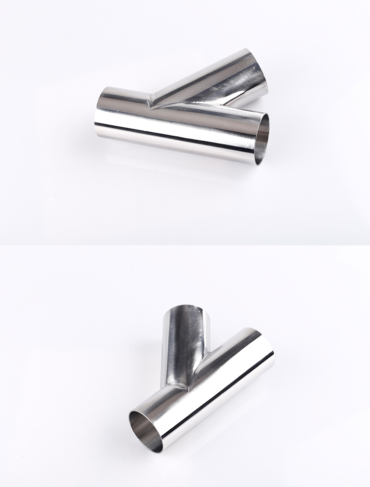 Sanitary Weld Equal Y type Tee